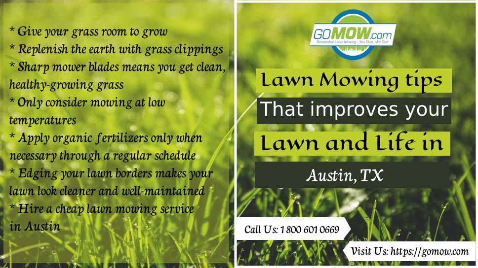 Lawn Mowing Tips That Improve Your Lawn And Life In Austin GoMow
